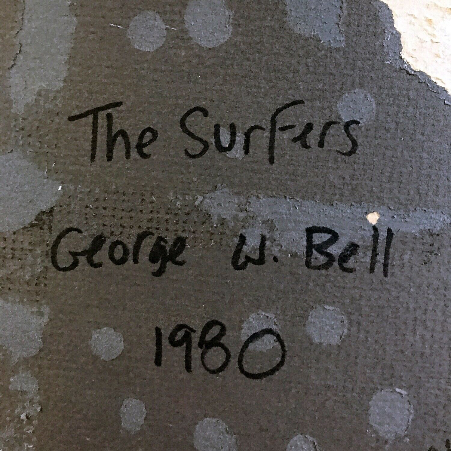 ‘The Surfers’ Original 1980 Acrylic-On-Board Painting by Australian ...